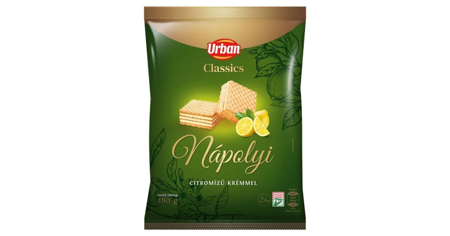 URBÁN TÖLTÖTT OSTYA CITROM IZÛ KRÉMMEL 180GR - URBÁN - Édesség nagyker ...