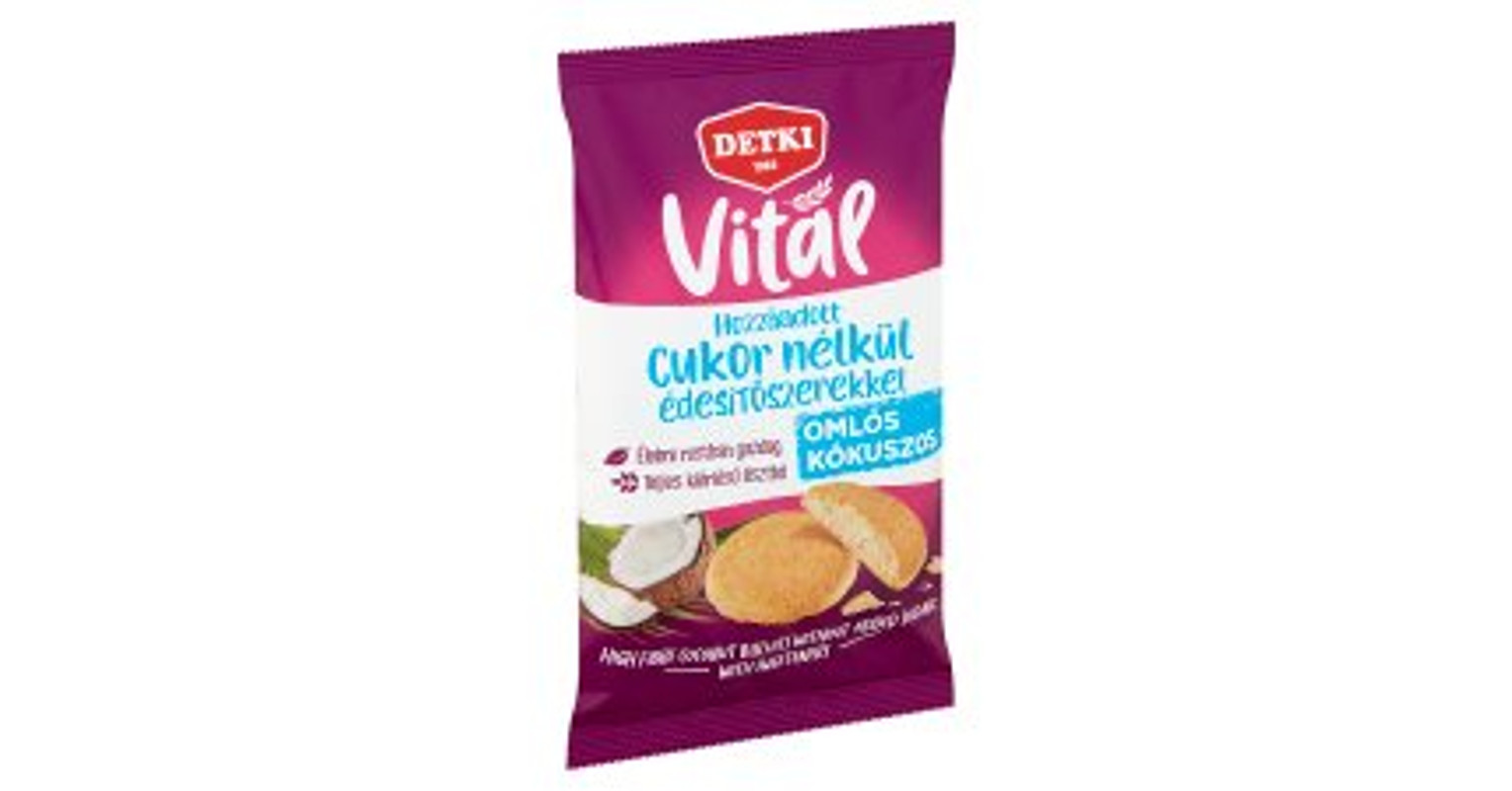 DETKI H.C.N. KÓKUSZOS ÉDESÍTÕSZERREL KEKSZ 200GR - DETKI - Édesség ...