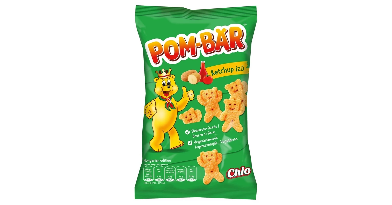 CHIO POM-BAR KETCHUP ÍZÛ 50G - INTERSNACK - Édesség nagyker Eger - Első ...