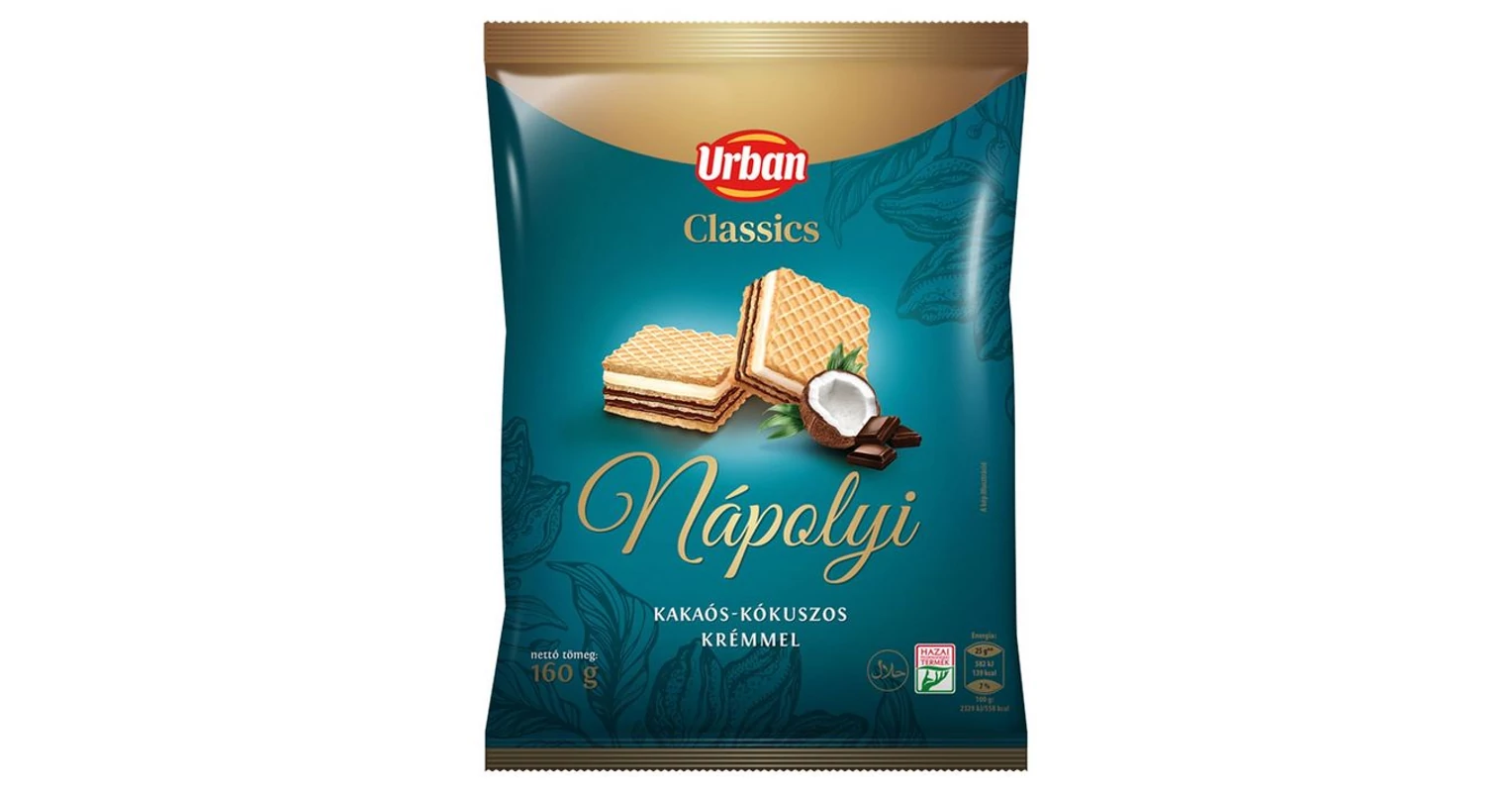 URBÁN KÓKUSZOS-KAKAÓS NÁPOLYI CLASSICS 160G - URBÁN - Édesség nagyker ...