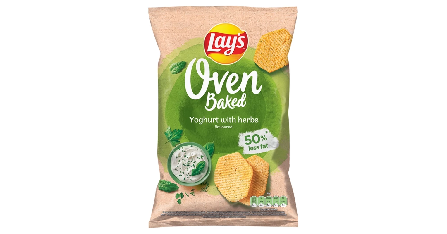 LAY'S 55G OVEN BAKED JOGHURT-ZÖLDF. - Édesség nagyker Eger - Első Édes Magyar Kft.